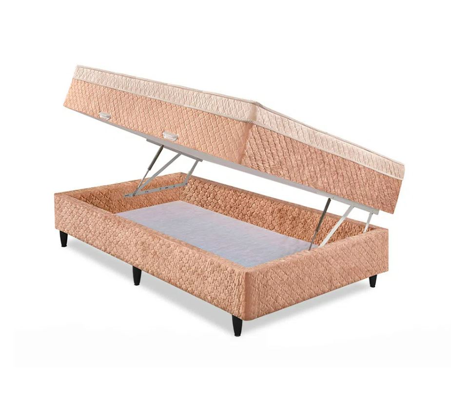 Cama Box Solteiro Baú Elegancy 88 x 188 x 55 - Rondomóveis - Casa & Kit ...